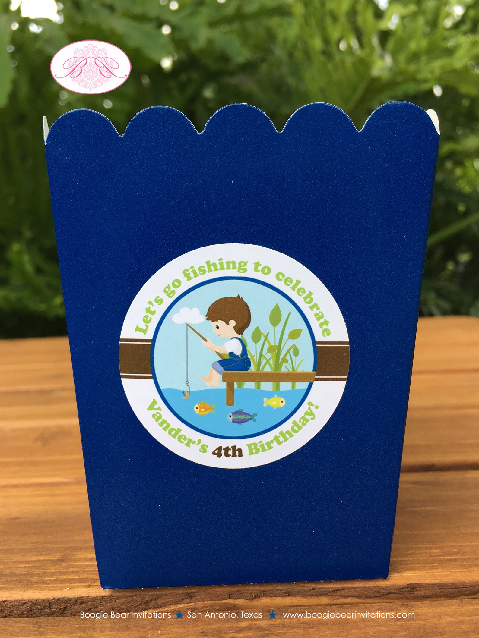 Fishing Boy Birthday Party Popcorn Boxes Mini Food Buffet Fish | Etsy