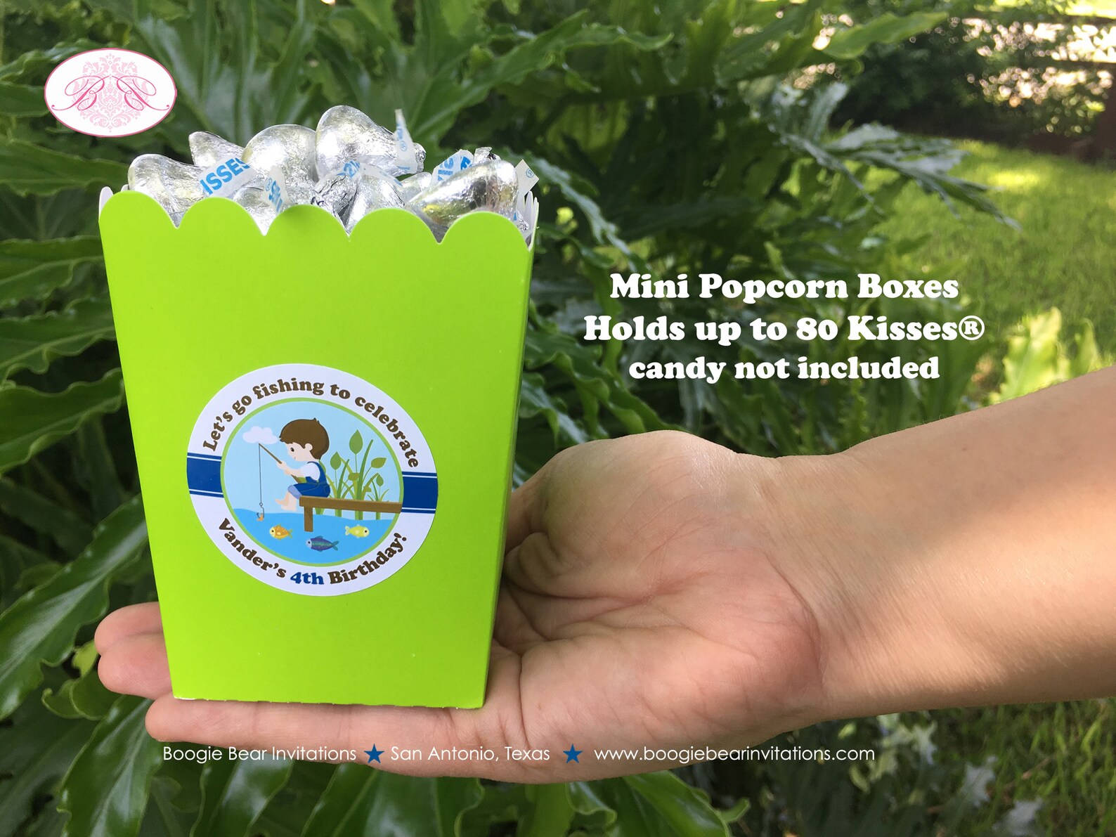 Fishing Boy Birthday Party Popcorn Boxes Mini Food Buffet Fish | Etsy