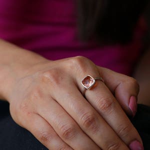 Blush Ring Jewelry, Morganite Ring, Wedding Ring, Bridal Ring, Natural ...