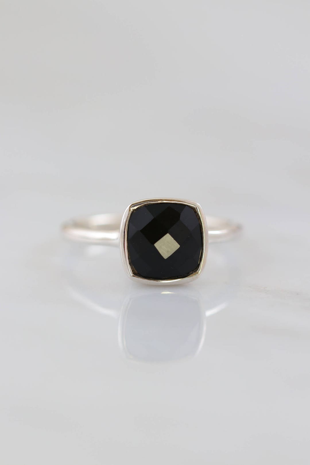 Black Onyx Ring, Onyx Ring, Onyx Stackable Rings, Stacker Rings ...