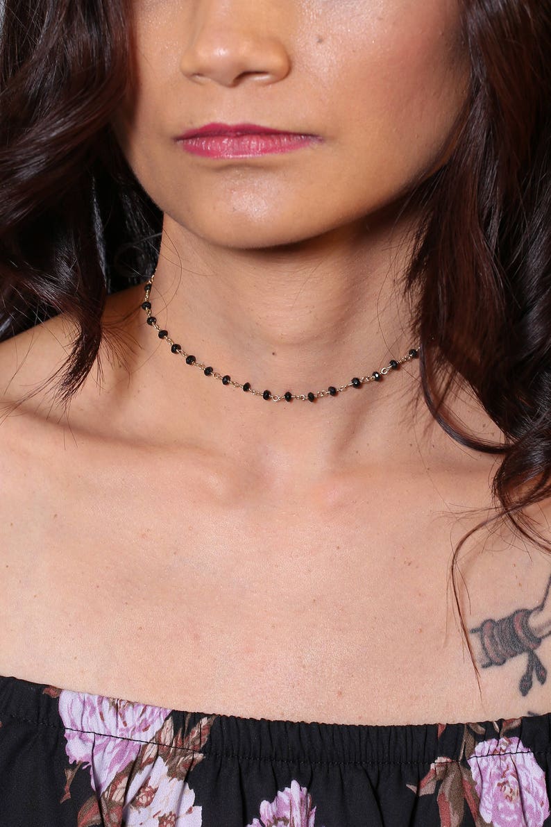 Choker Necklace Wire Wrapped Necklace Gemstone Wire Beaded - Etsy Choker Necklace Wire Wrapped Necklace Gemstone Wire Beaded - Etsy
