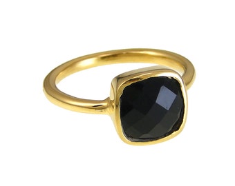 Square Stone Ring - Etsy