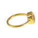 Citrine Ring - Fire Citrine Gemstone Ring - Gold Ring - Cushion Ring ...