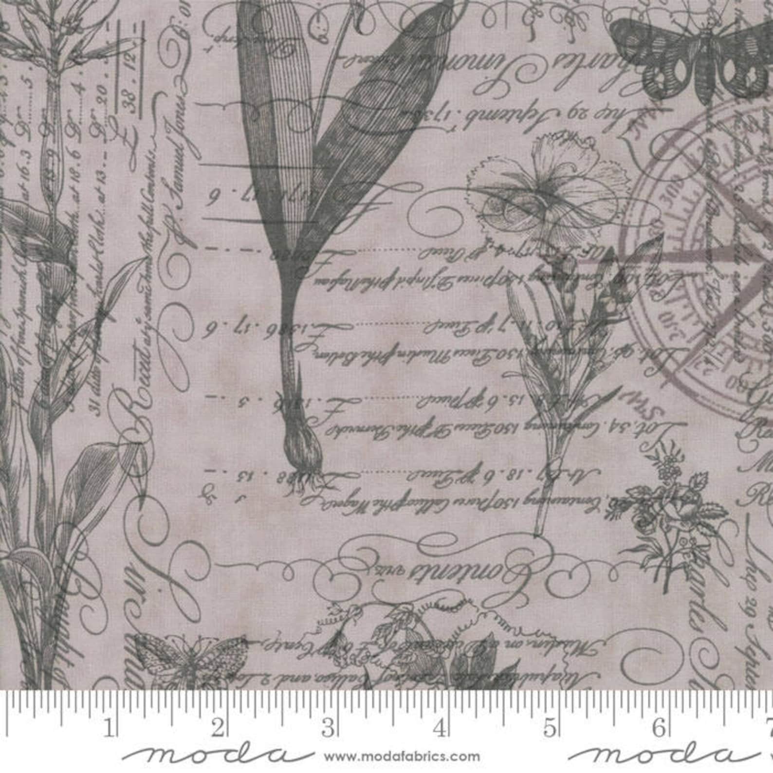 Quill Feather 44150 12 by 3 Sisters for Moda Fabrics by the | Etsy