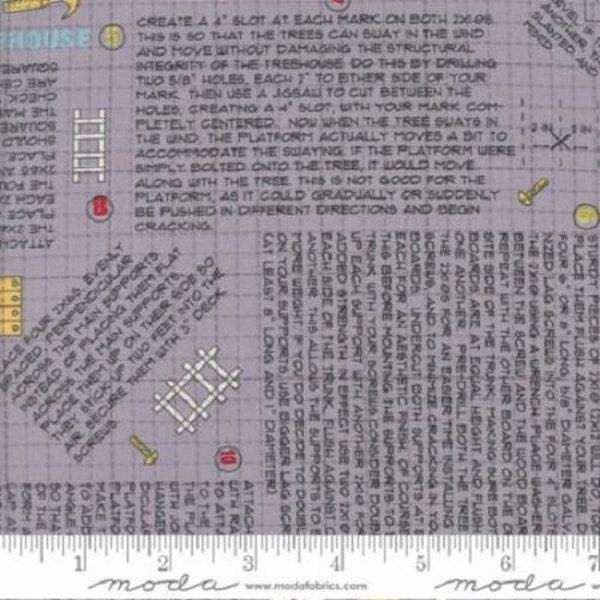 Treehouse Fabric - Etsy