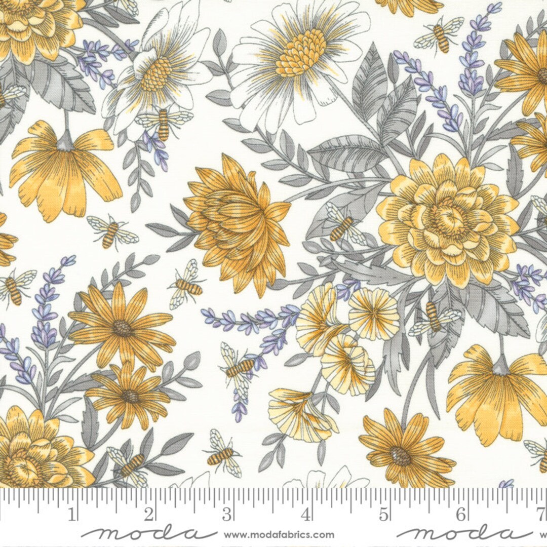 Honey Lavender 56083 11 Milk by Deb Strain for Moda Fabrics - by the ...