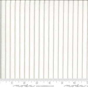 Dover Ticking Stripe Grey 18705 11 by Brenda Riddle for Moda Fabrics ...