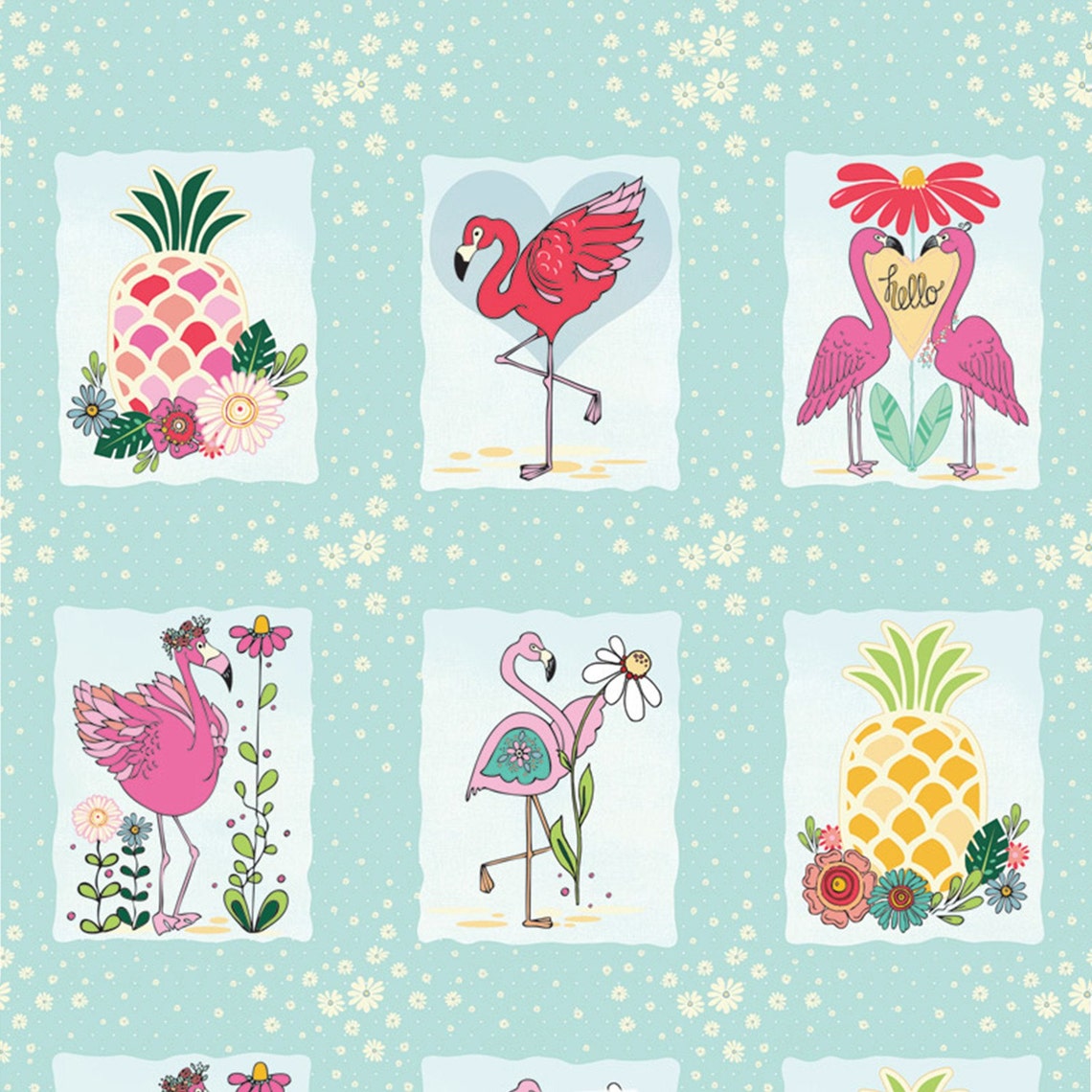 Flamingo Fever by AdornIt Fabrics Carolee's Creations by | Etsy