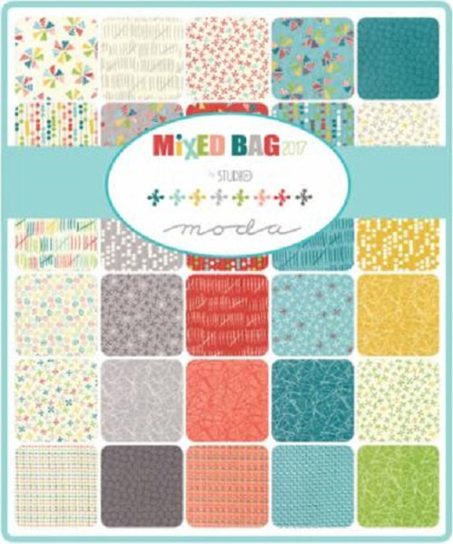 Mixed Bag Merry Go Round 2017 Kit by Studio M - Moda Fabrics for the 50 ...