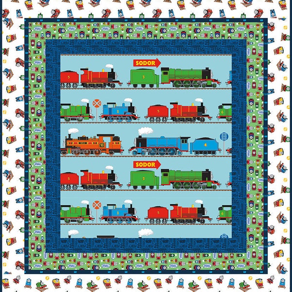 Thomas the Train Quilt Kit - Etsy