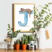 Letter J Nameplate - Etsy
