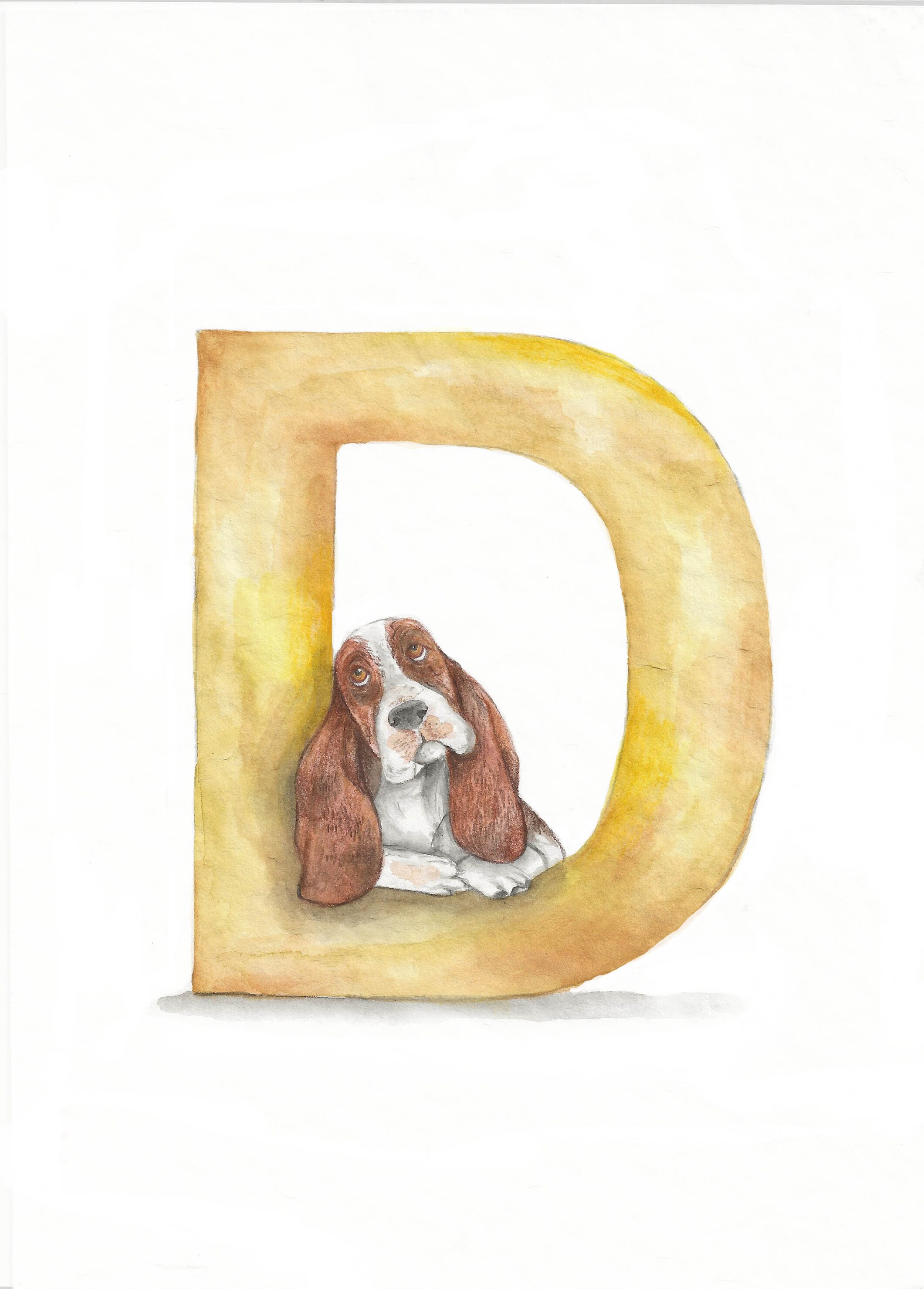 Letter D Nameplate - Etsy