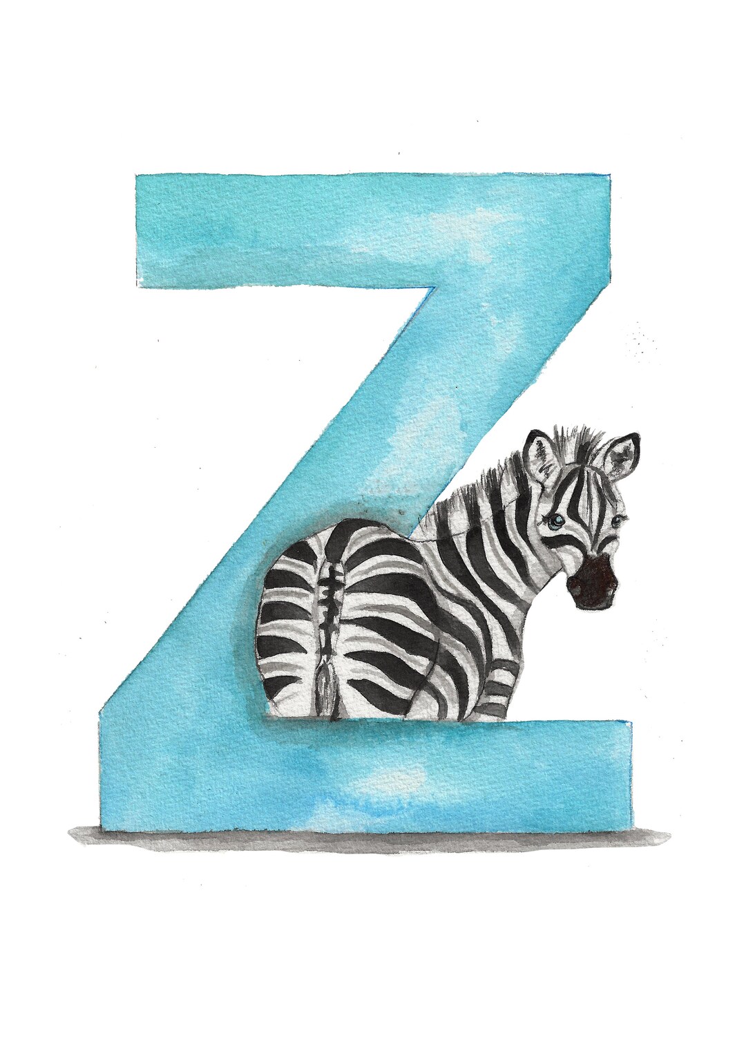 Letter Z Nameplate - Etsy