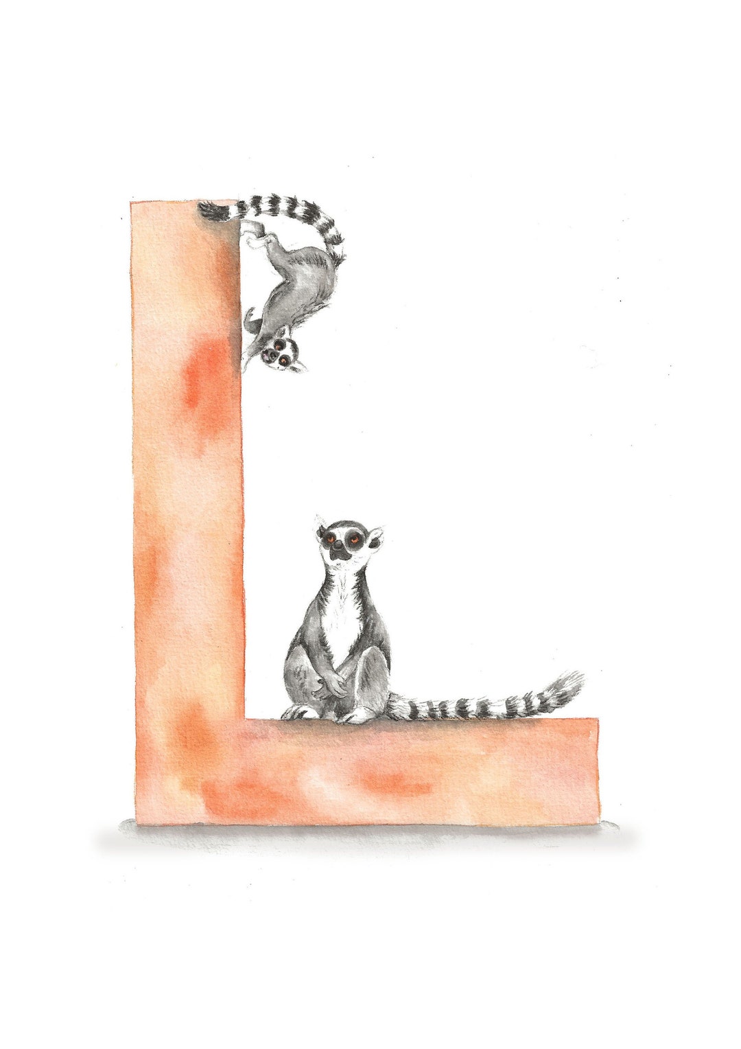 Letter L Nameplate - Etsy