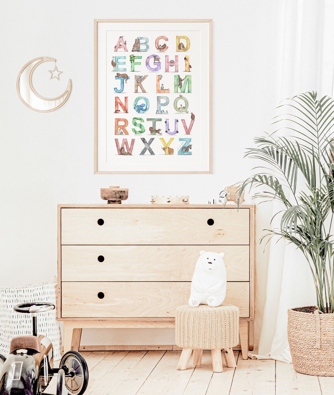 Animal Alphabet Nursery Poster, Australian Animals, Jungle, Kids Wall ...