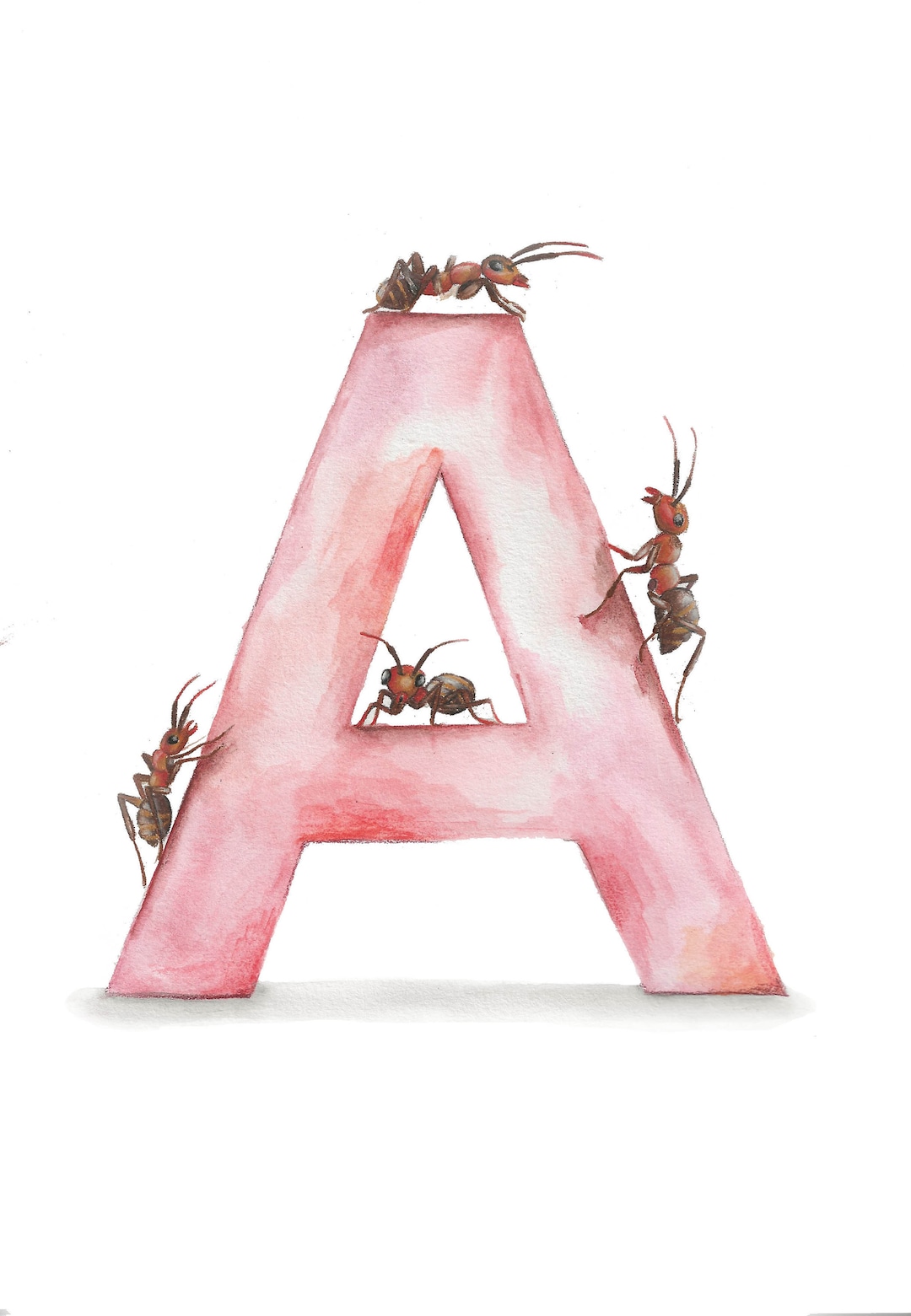 Letter A Nameplate - Etsy