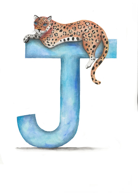 Letter J Nameplate - Etsy
