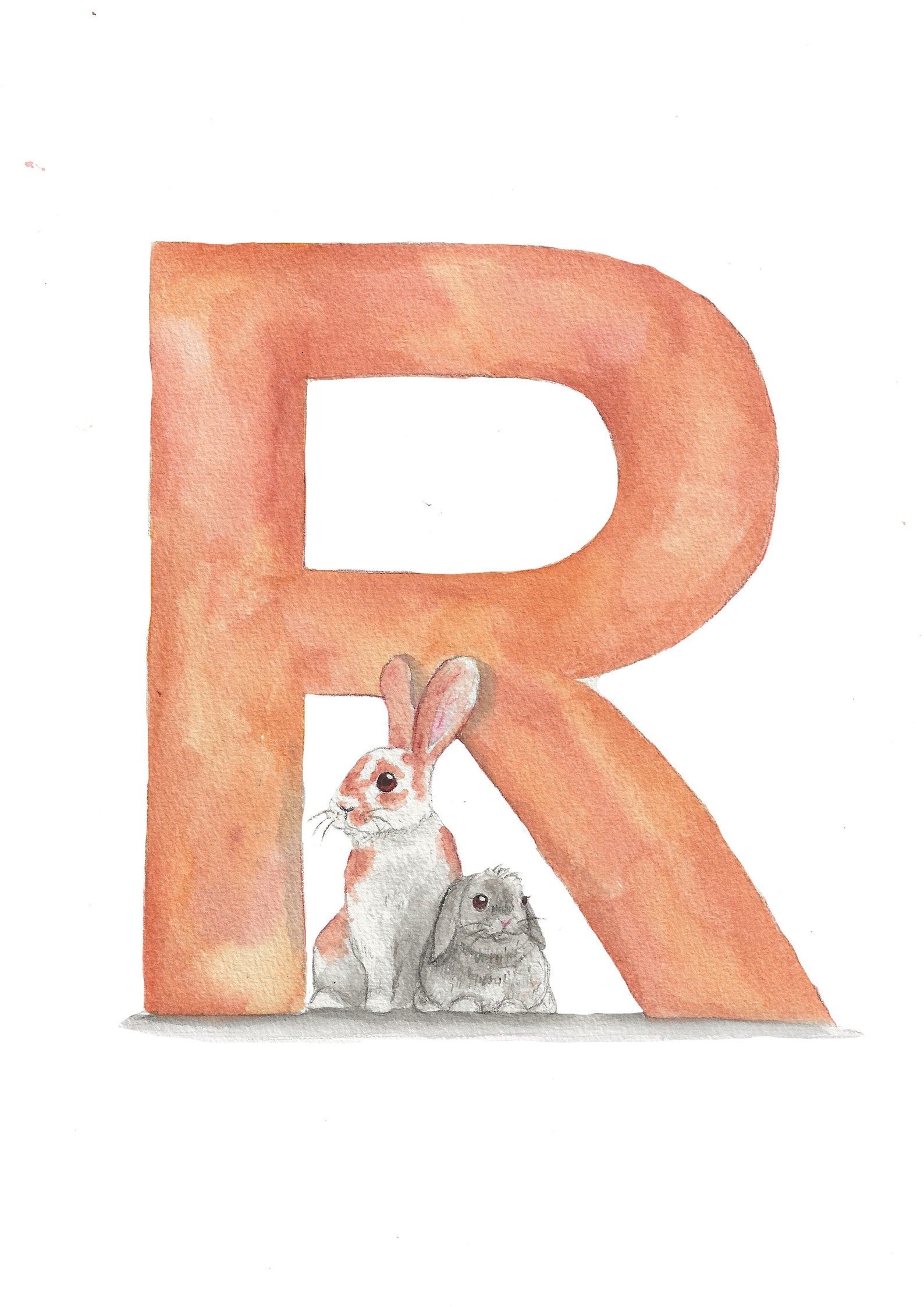 Letter R Nameplate - Etsy