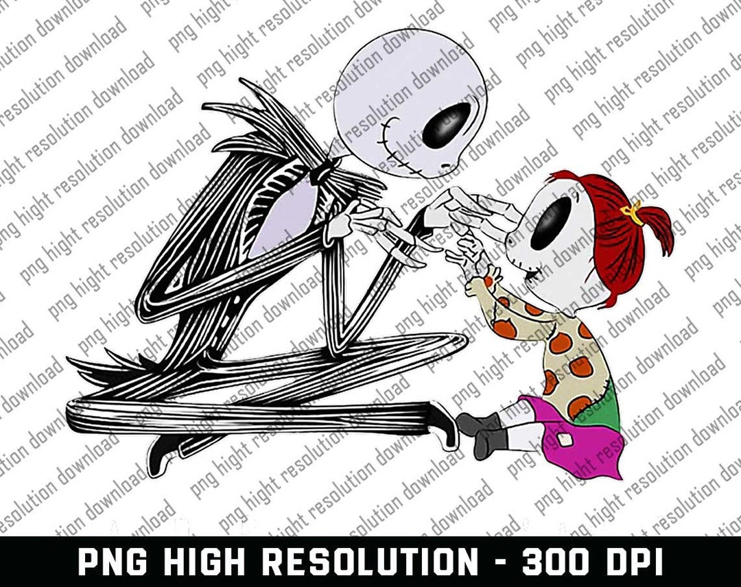 Jack Skellington Father of Nightmare With Daughter Wallen Png, Jack ...
