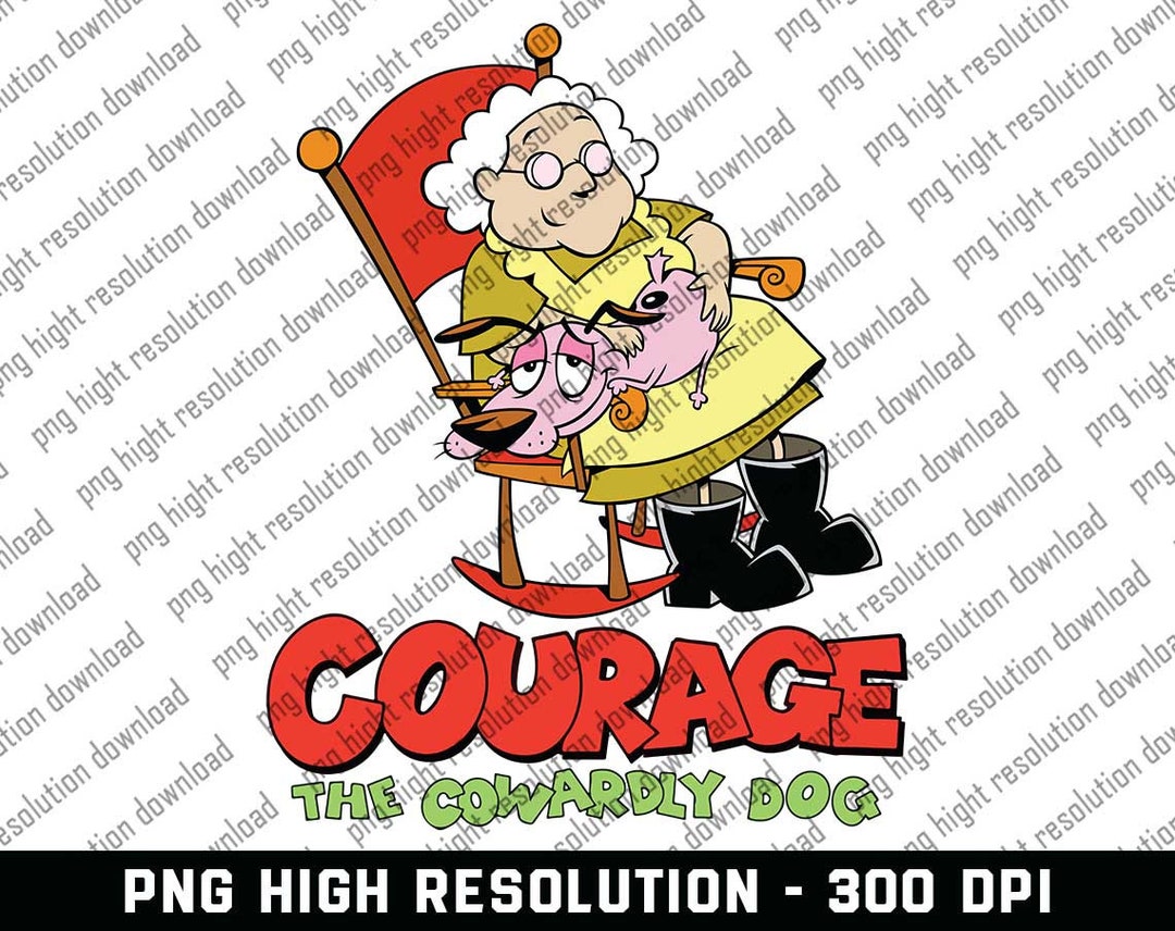 Courage the Cowardly Dogs Grandmother Spring Sign Designs, Courage the ...