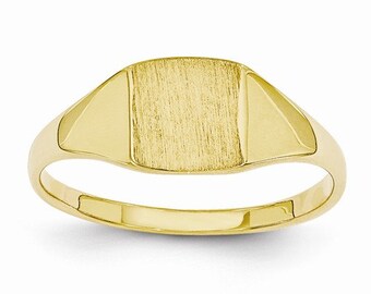 Polished Textured Heart Signet Ring JC-1153 | Etsy