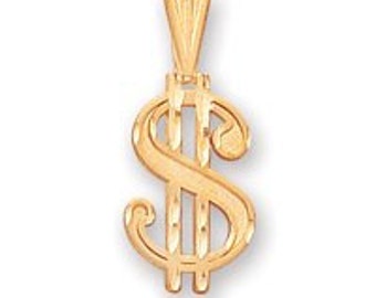 Dollar sign necklace | Etsy