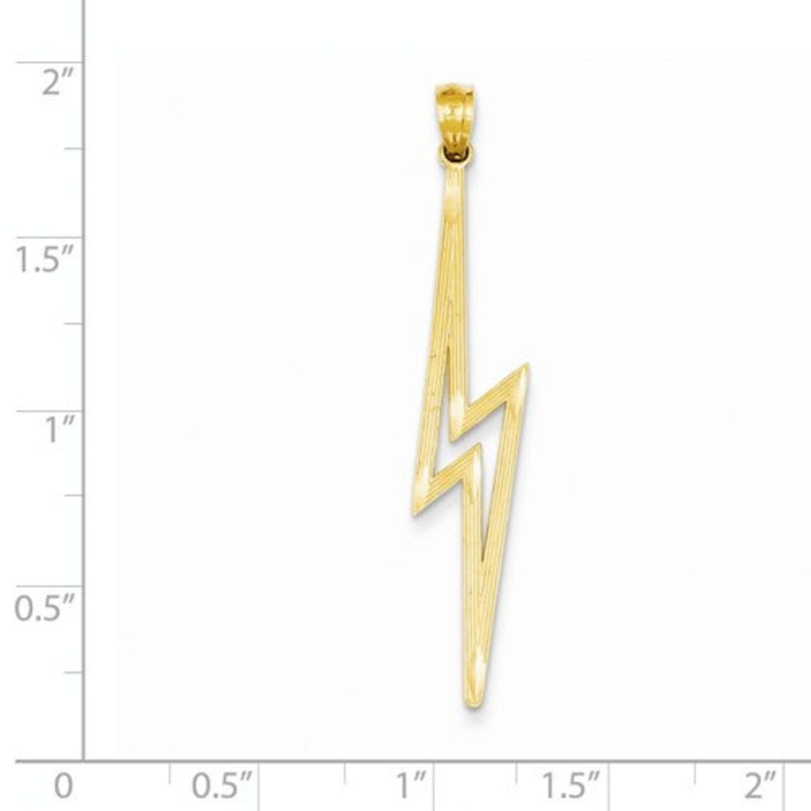 Polished D/C Lightning Bolt Pendant JC-1106 - Etsy