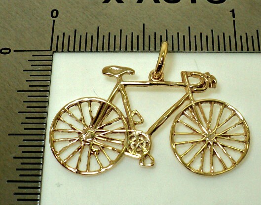 Diamond Cut Bicycle Pendant JC-683 - Etsy