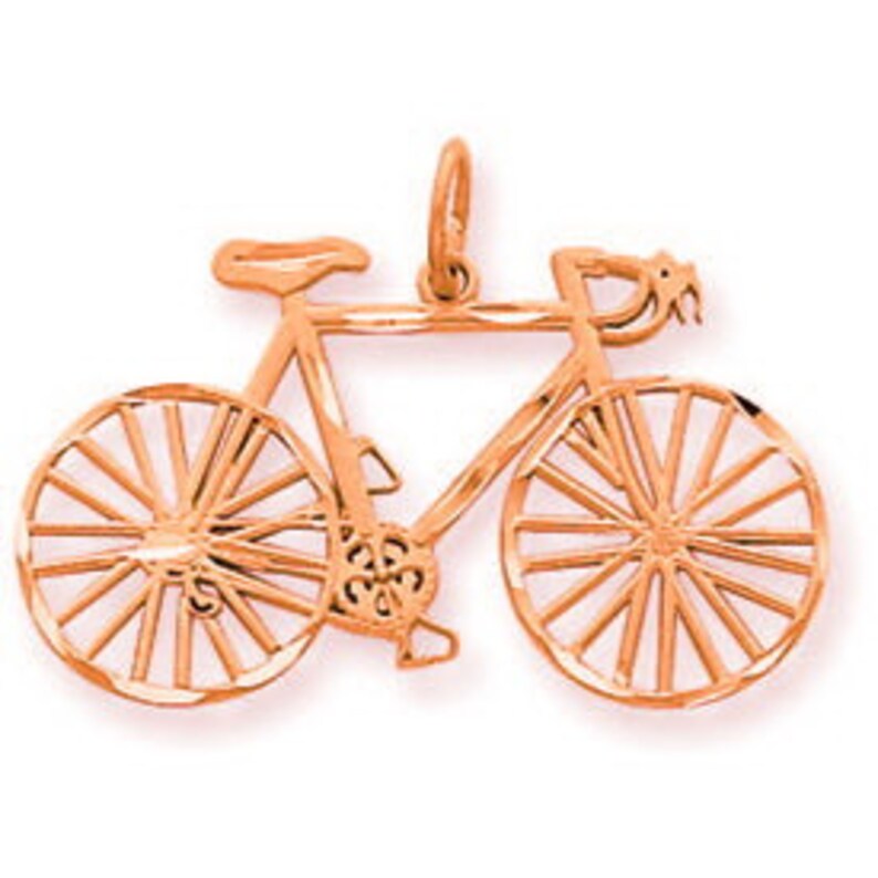 Diamond Cut Bicycle Pendant JC-683 - Etsy