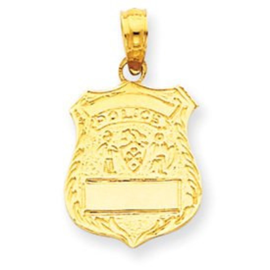 Police Badge Pendant JC-659 - Etsy