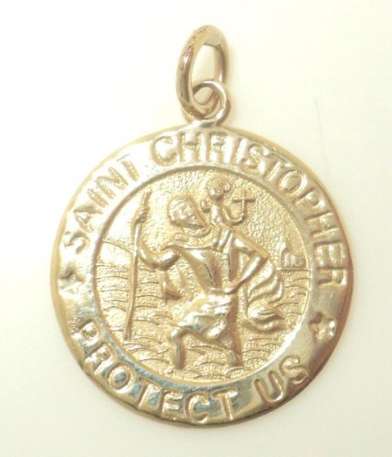 Saint Christopher Protect Us Pendant JC-224 | Etsy