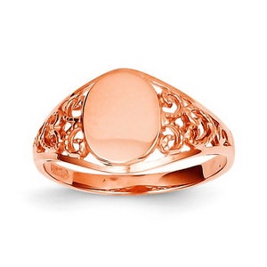 Filigree Signet Ring JC-1100 - Etsy