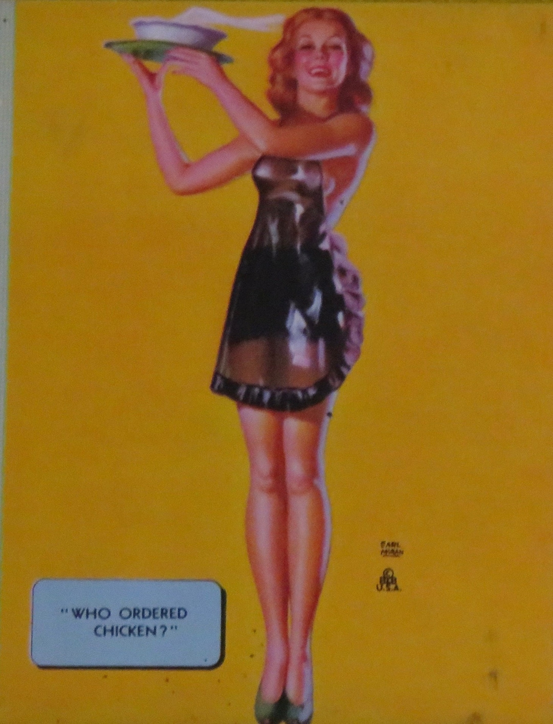 1944 Earl Moran Pin up Girl Advertising Calendar Ink Blotter - Stearns ...