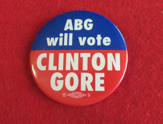 1996 Bill Clinton Al Gore Presidential Campaign Pinba… - Gem