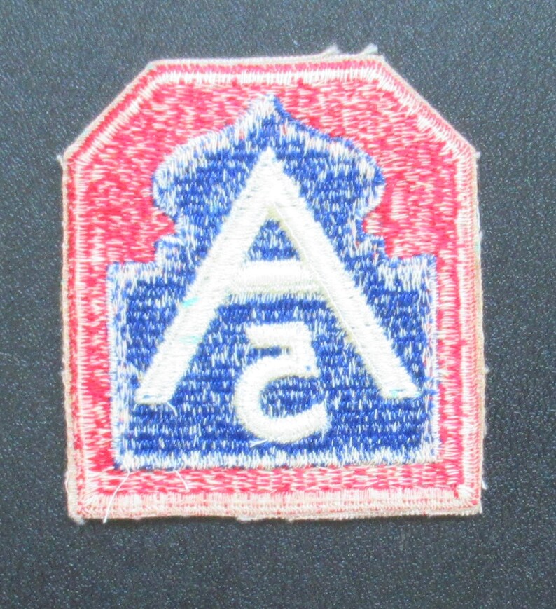 1940's WW II US Army 5th Division Patch A5 Combat - Etsy
