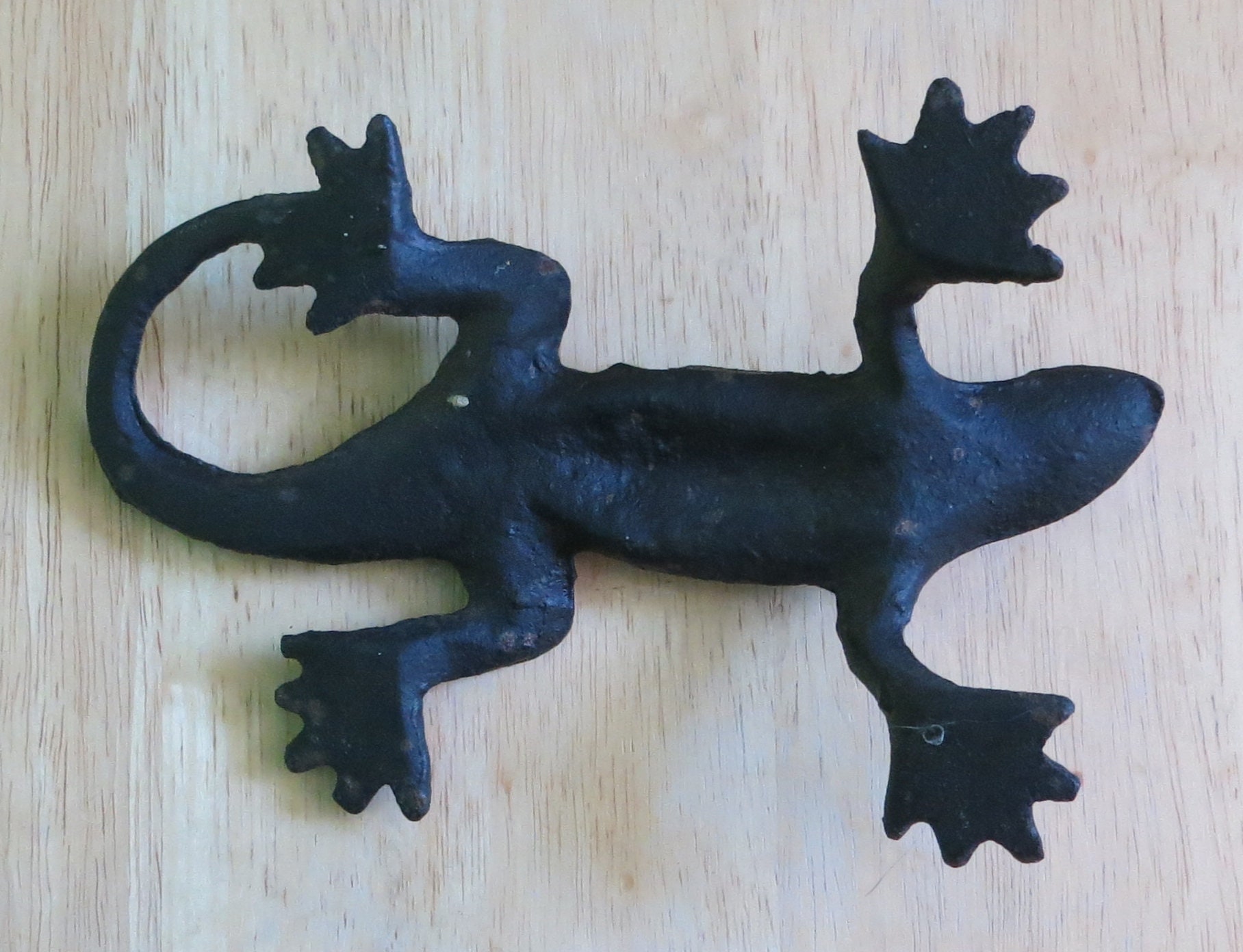 Antique Cast Iron Lizard Figurine | Etsy