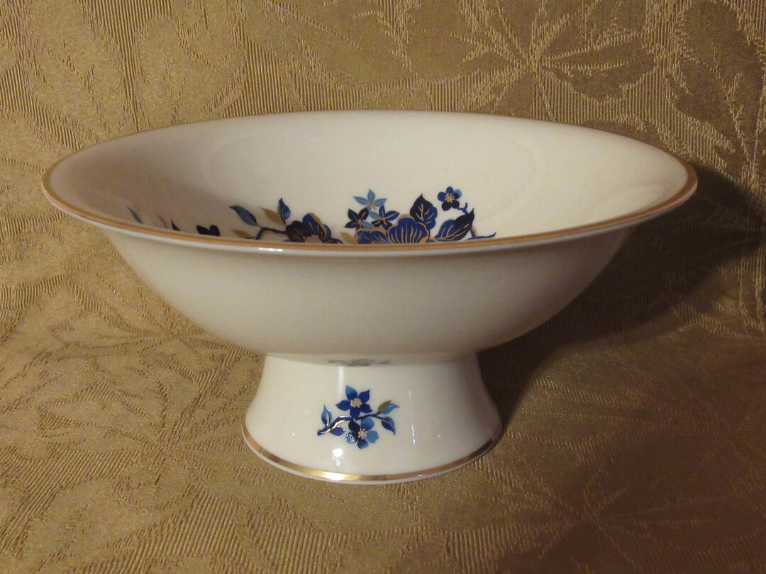 Vintage 1980's Lenox Pagoda Footed Compote Bowl Asian Style - Made in ...