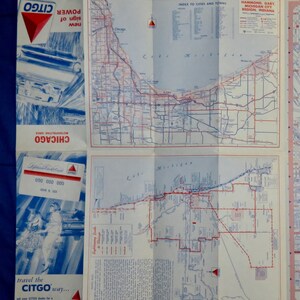 Vintage 1965 Citgo Cities Services Chicago Street Road Map - Etsy