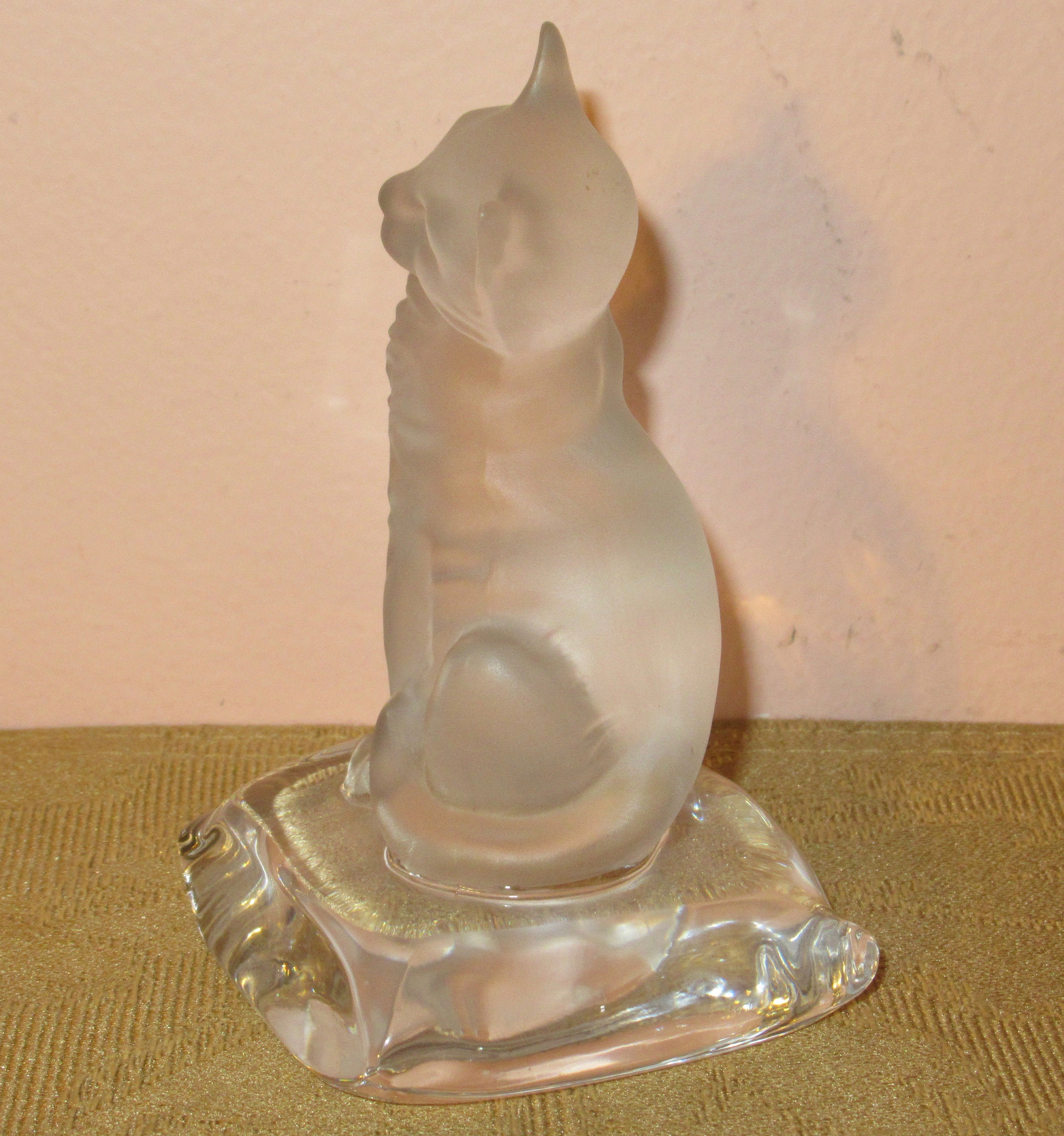 Vintage 1980's Goebel Germany Crystal Kitty Cat Kitten | Etsy