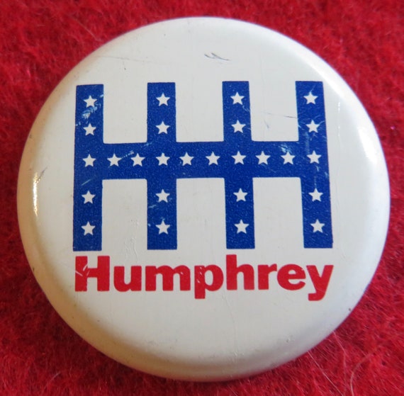 Original 1968 HHH Hubert Humphrey For President Patri… - Gem
