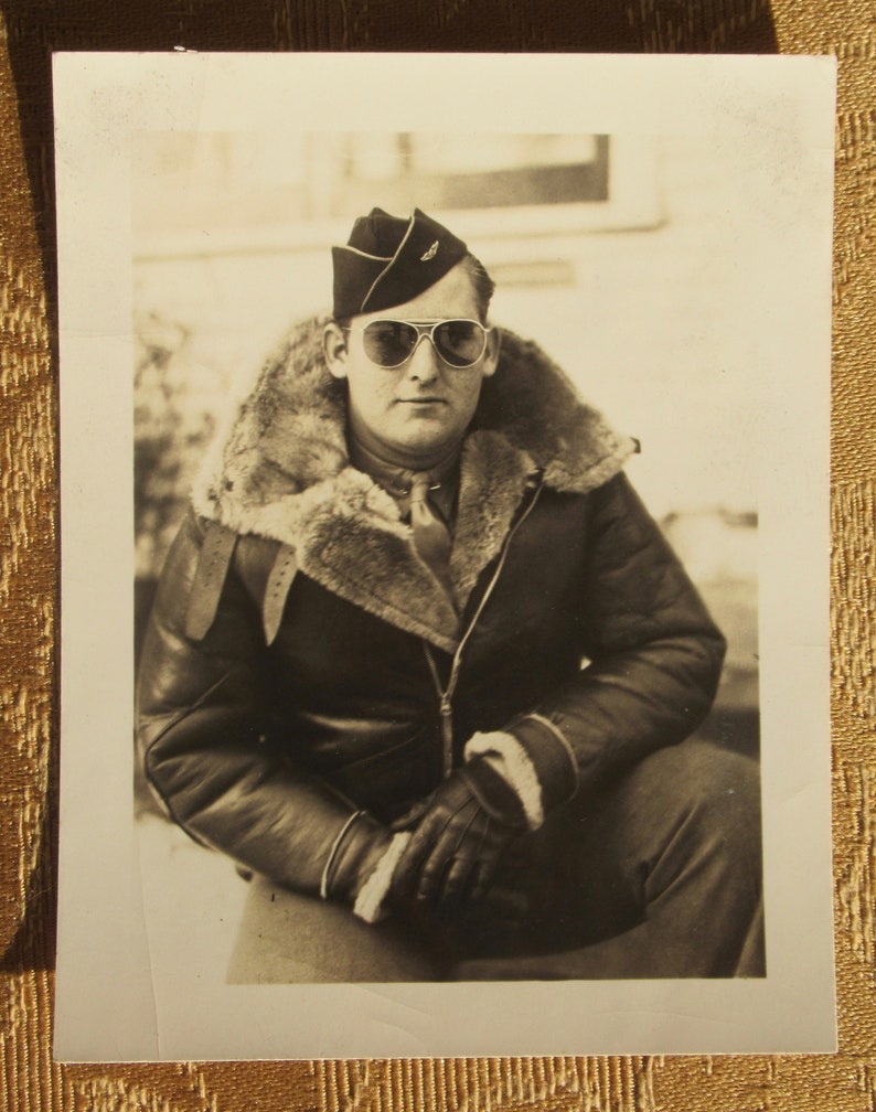 Top Gun - 1940's US Air Force Pilot Very Handsome Snapshot Photo - Etsy