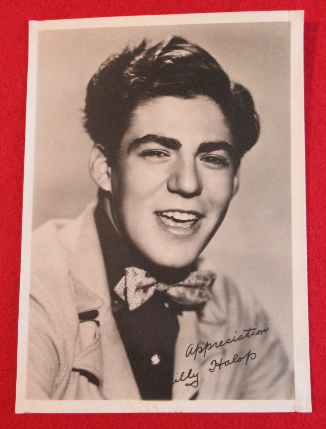 1940's Billy Halop Hollywood Star Fan Club Photo Bowery | Etsy