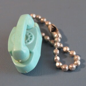 Vintage 1960's Princess Phone Rotary Dial Advertising Key Chain ...