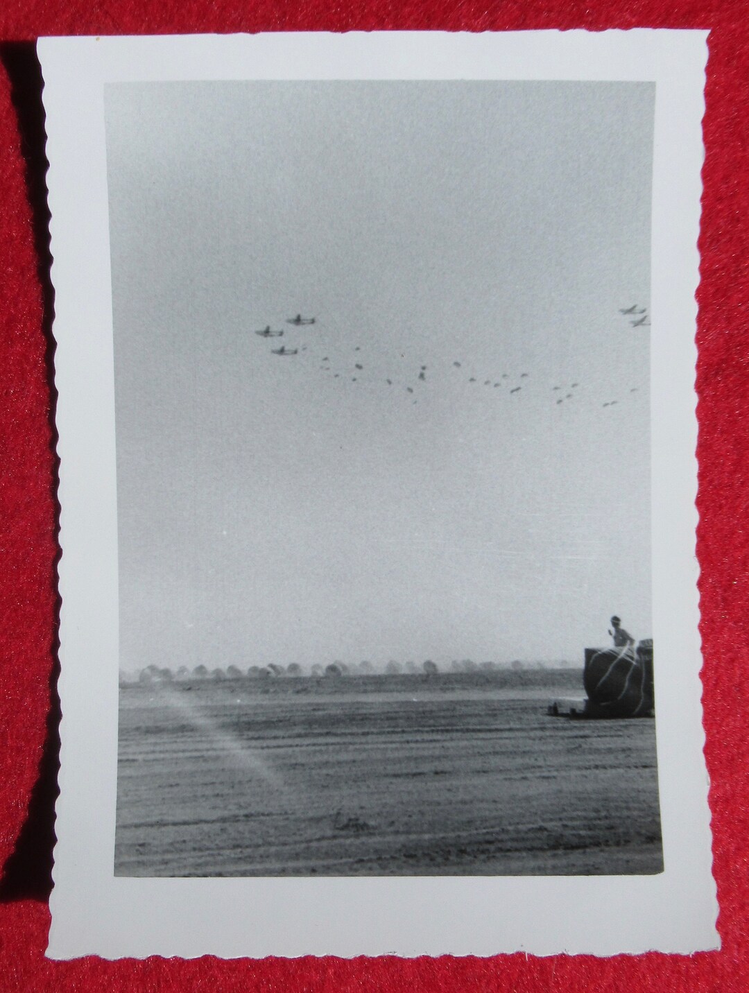 11th Airborne - Massive US Army Parachute Drop Snapshot Photo ...