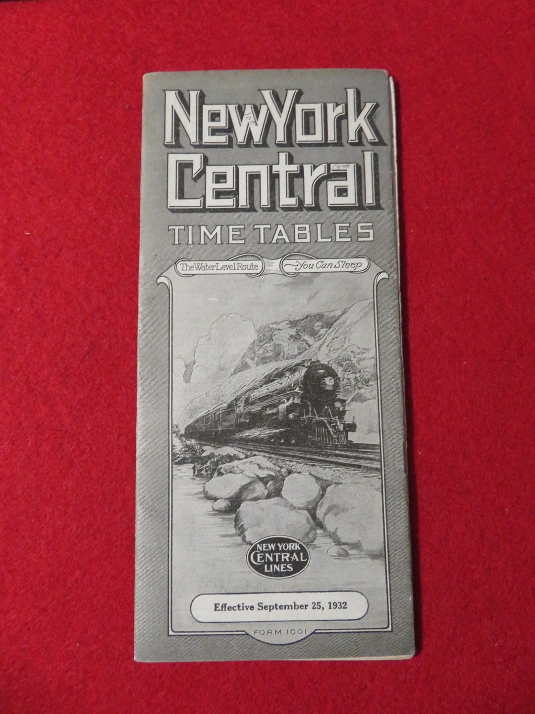 Original 1932 New York Central Railroad Time Table Brochure - Etsy