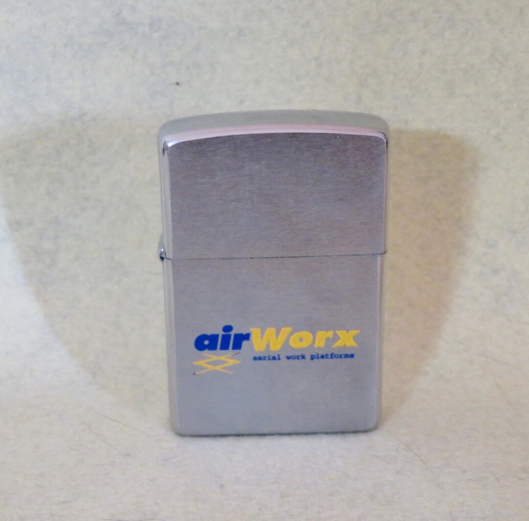 Original Zippo Air Worx Aerial Work Platforms Advertising Lighter in ...