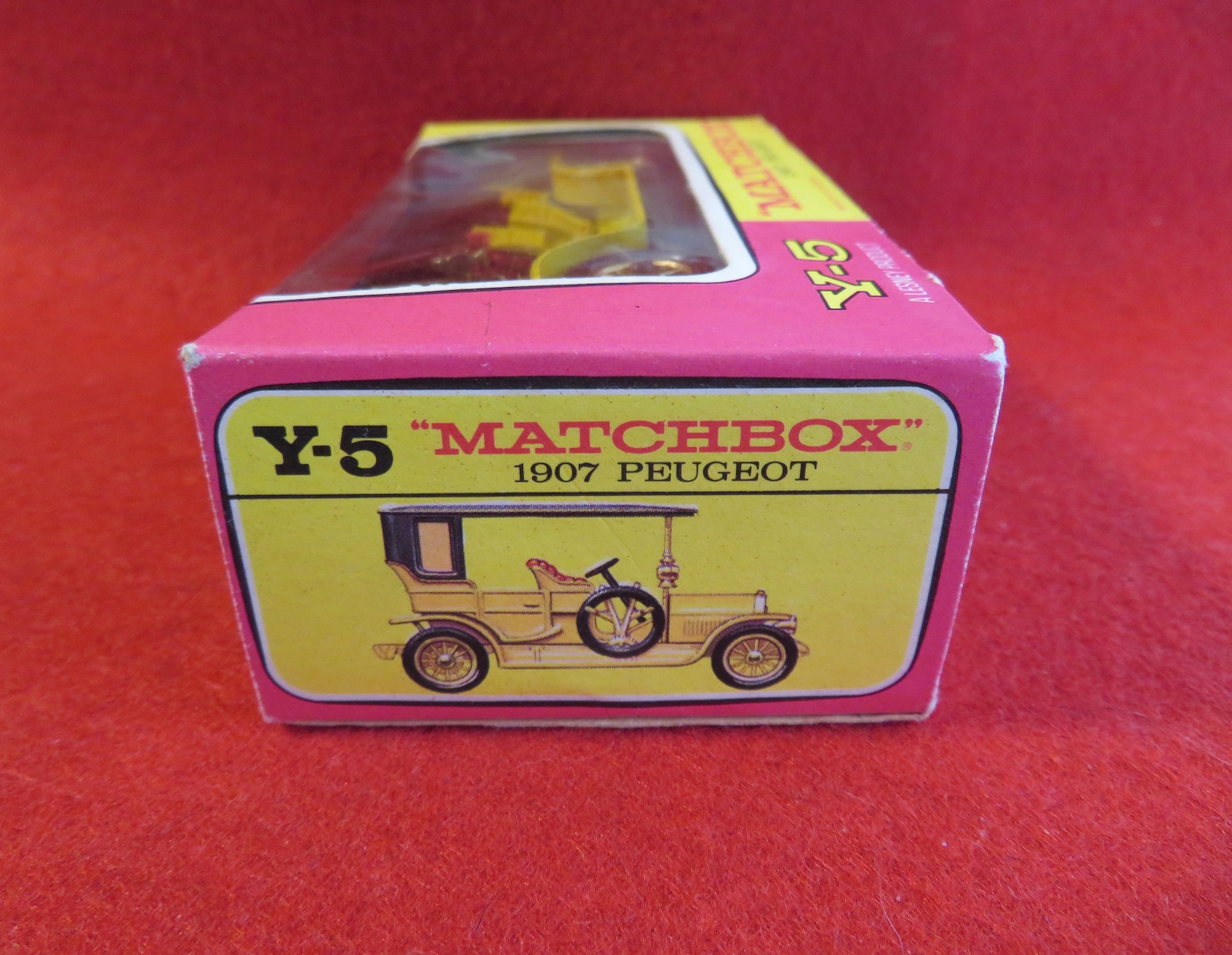 Vintage 1960's Lesney Matchbox 1907 Peugeot Y-5 Car in Original Box ...