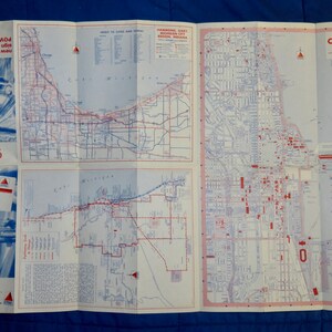 Vintage 1965 Citgo Cities Services Chicago Street Road Map - Etsy