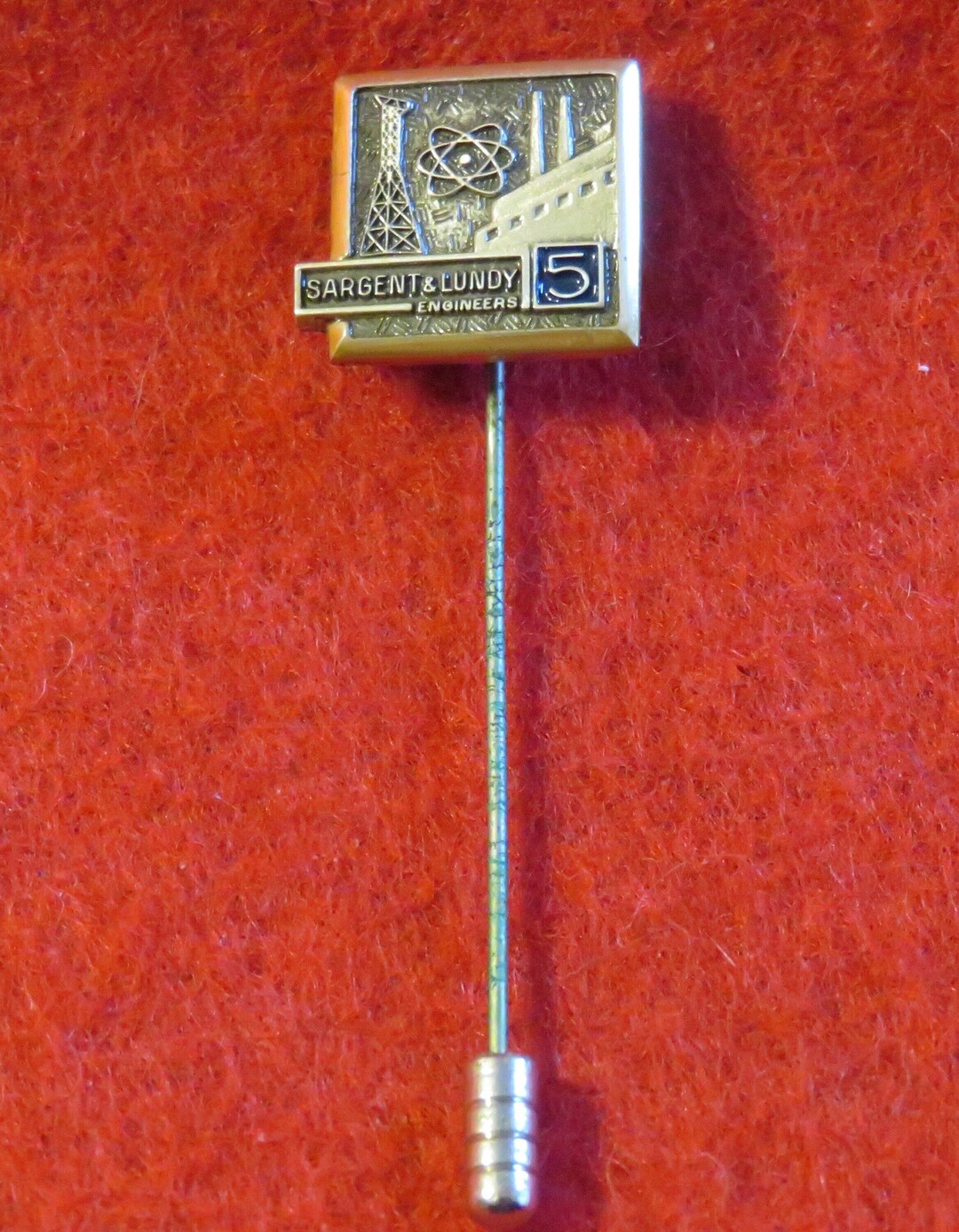 Vintage 1960s Sargent & Lundy Sterling Silver 5-year Stick Pin - Etsy