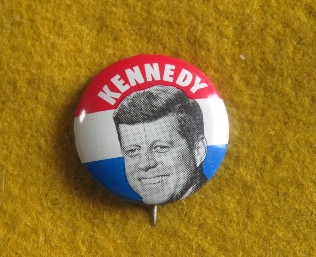 Original 1960 JFK John F Kennedy Presidential Campaign Pin Back Button ...